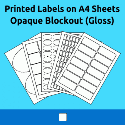 Opaque Blockout Printed Labels | Sticker.com.au